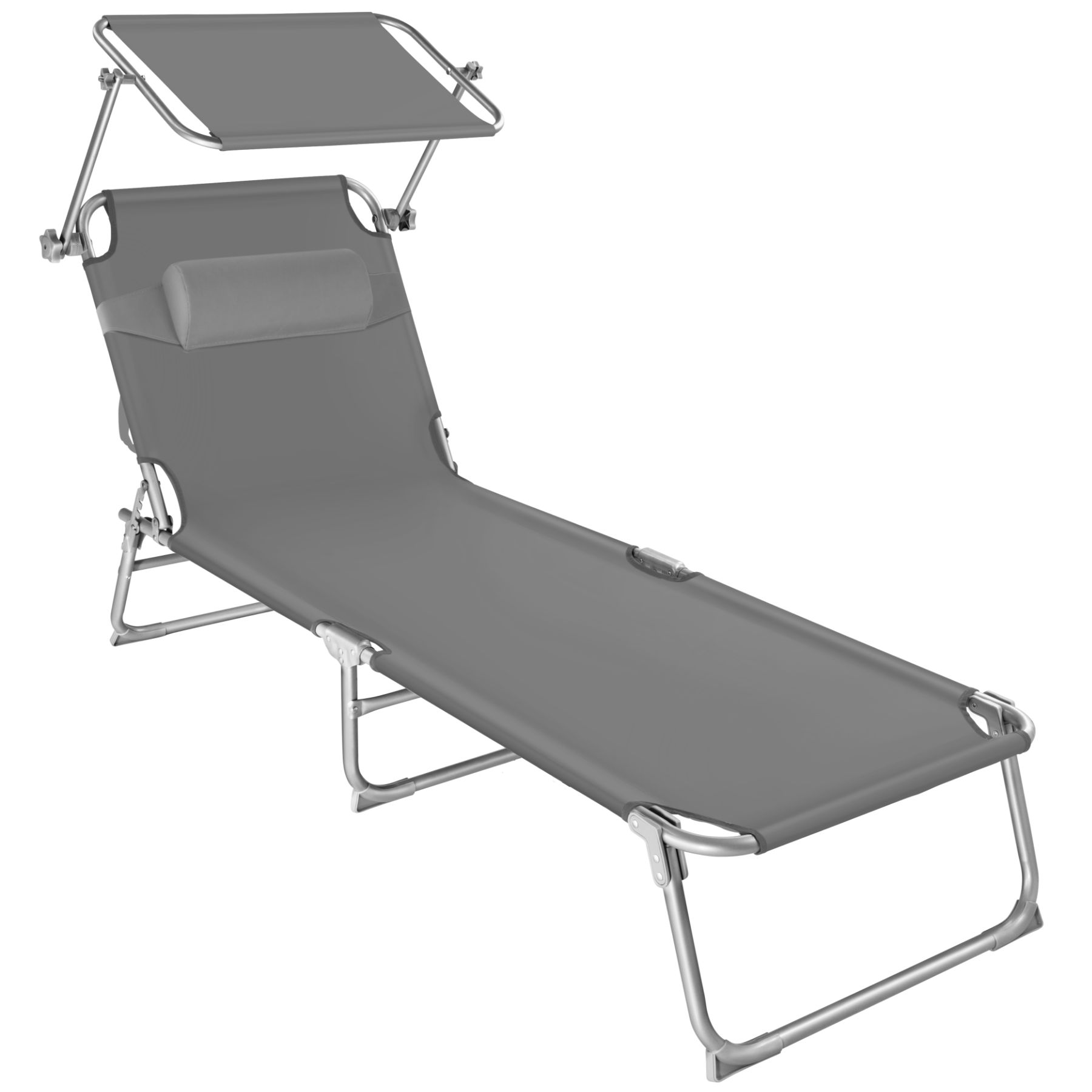 Buy Sun Lounger Chloé, foldable, infinitely adjustable sunroof, 190 x ...